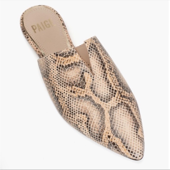 PAIGE | Shoes | Nwt Paige Alia Snake Mule | Poshmark